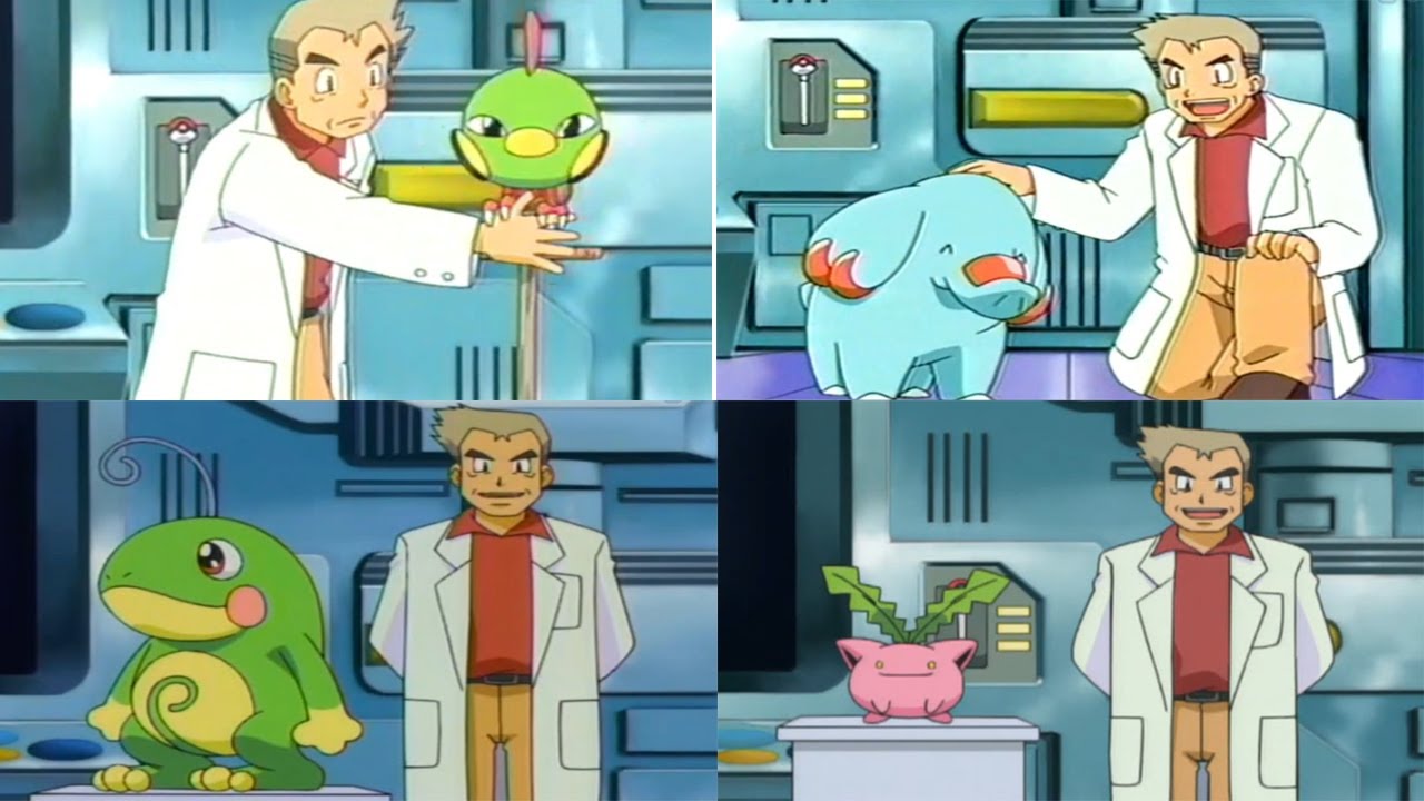 Natu- Phanpy - Politoed Professor Oak attacks Hoppip Professor Oak ...