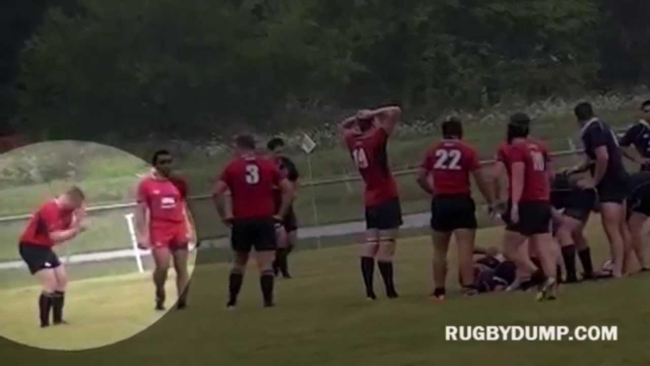 Wisconsin Rugby Club player smashed by Metropolis D2 back - YouTube