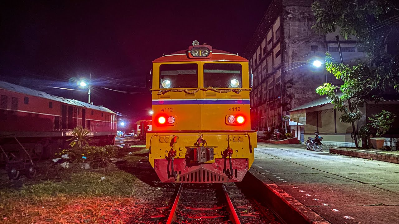 รถจักรดีเซลไฟฟ้า ALSTHOM 4112 เครื่องยนต์ MTU ติดเครื่องยนต์เเละเร่งรอบ ...