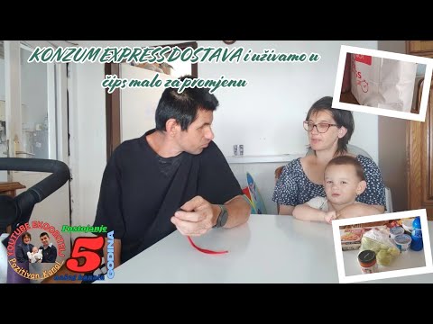 KONZUM EXPRESS DOSTAVA i uživamo u čips malo za promjenu #ekoobitelj #croatia #samoljubav - YouTube