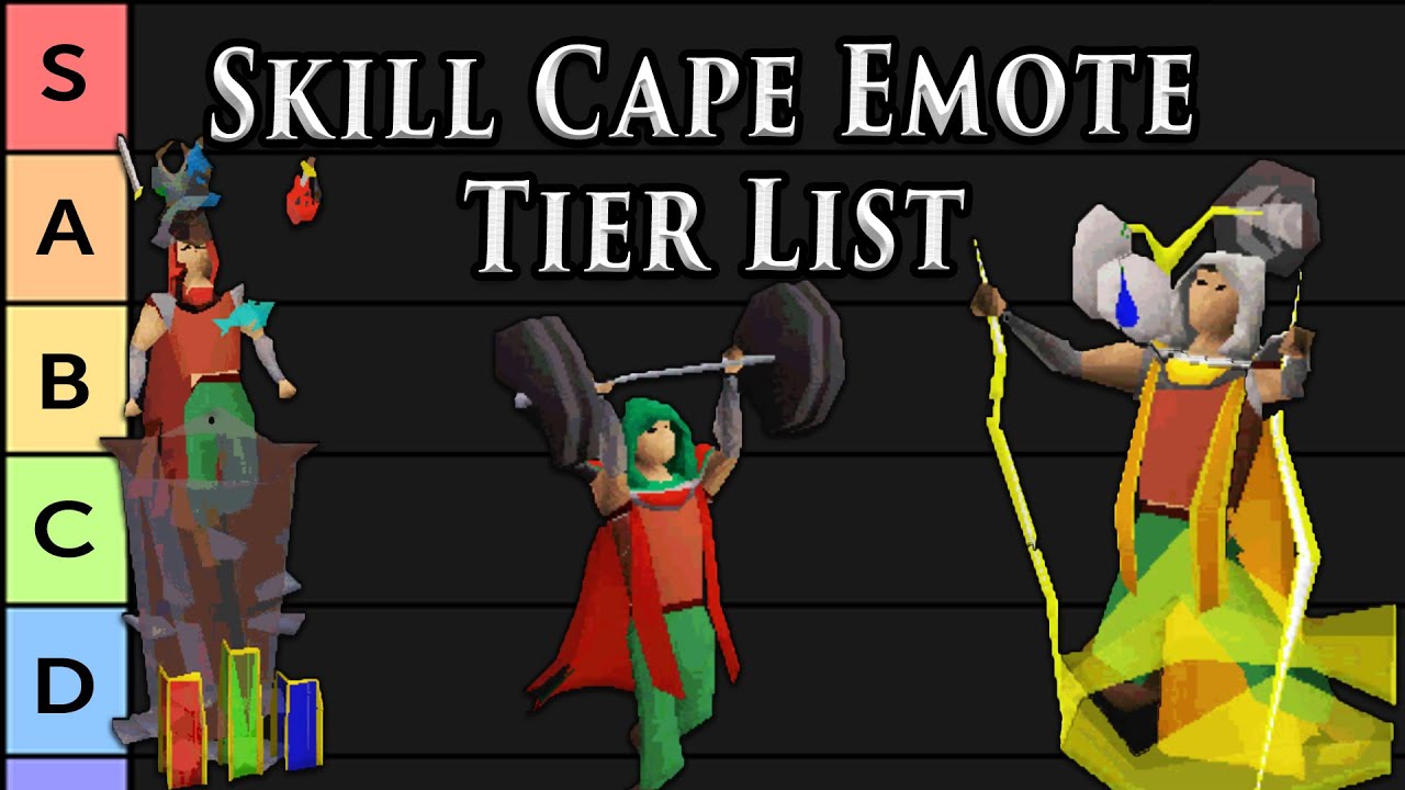 OFFICIAL SKILL CAPE EMOTE TIER LIST for OLDSCHOOL RUNESCAPE! - YouTube