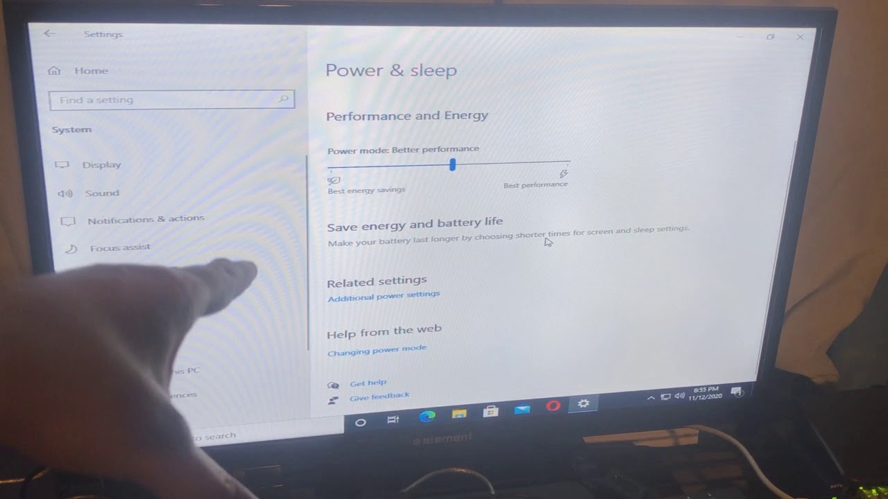 Power & sleep options on windows 10 - YouTube