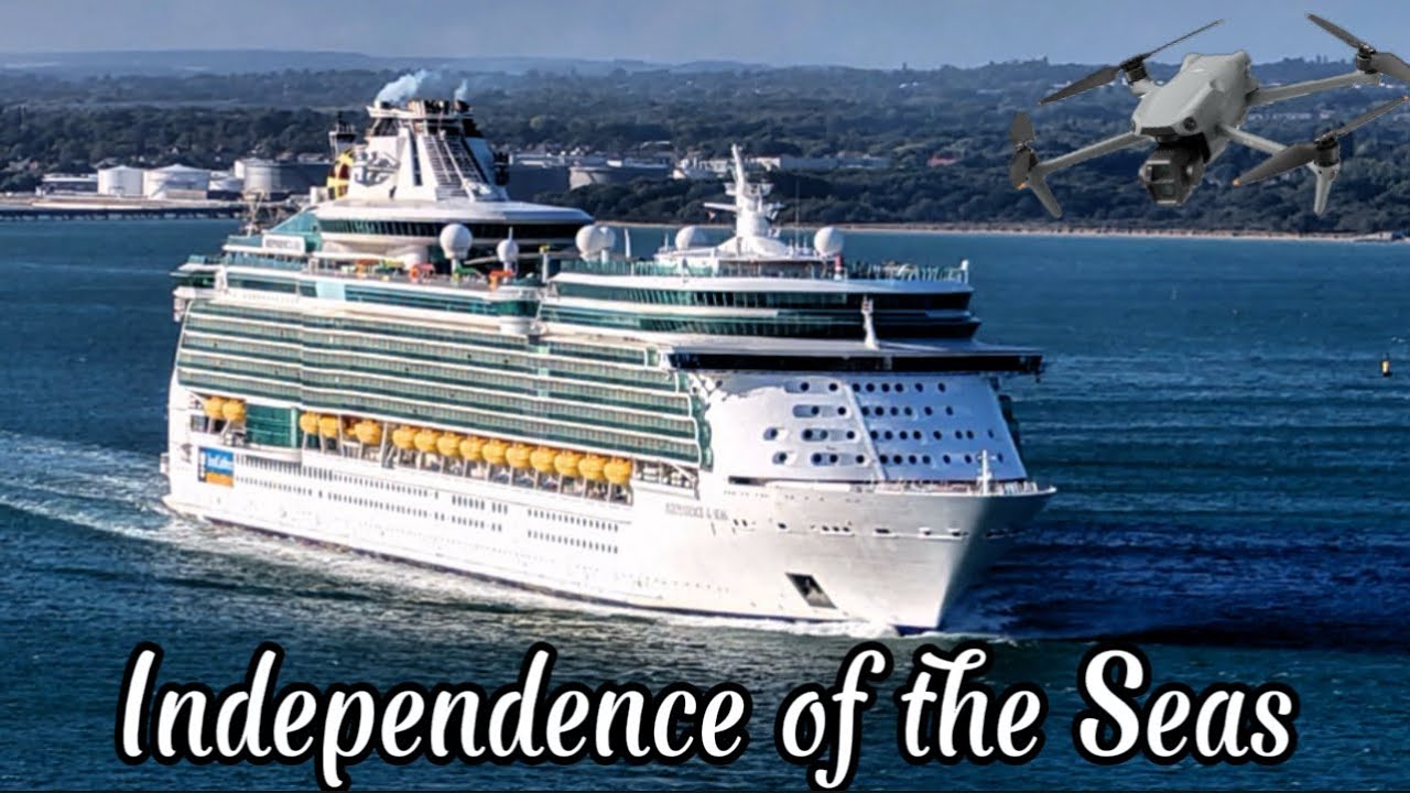 Setting Sail | Independence of the Seas | Drone footage | Southampton ...