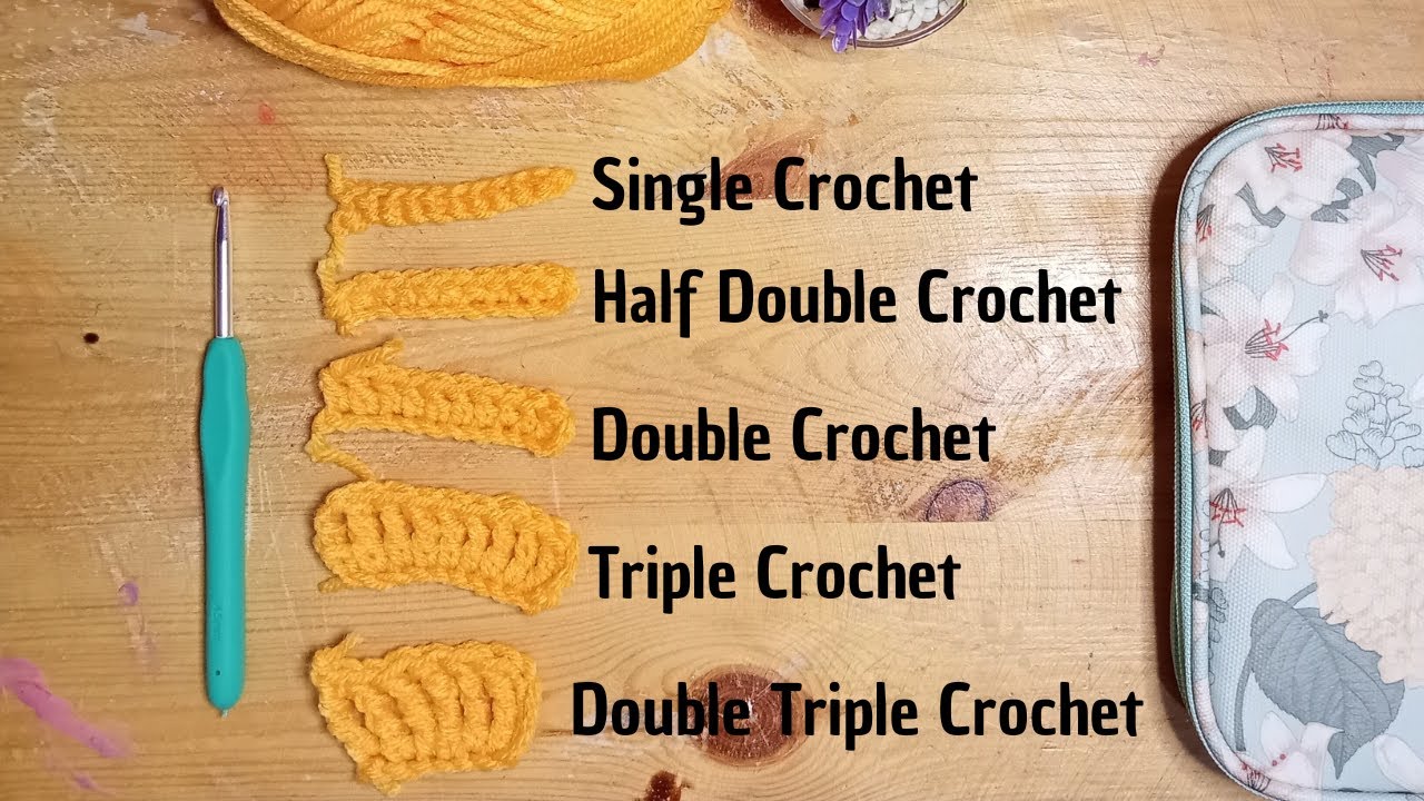 How to Crochet for Absolute Beginners: Basic Crochet Stitches (English ...