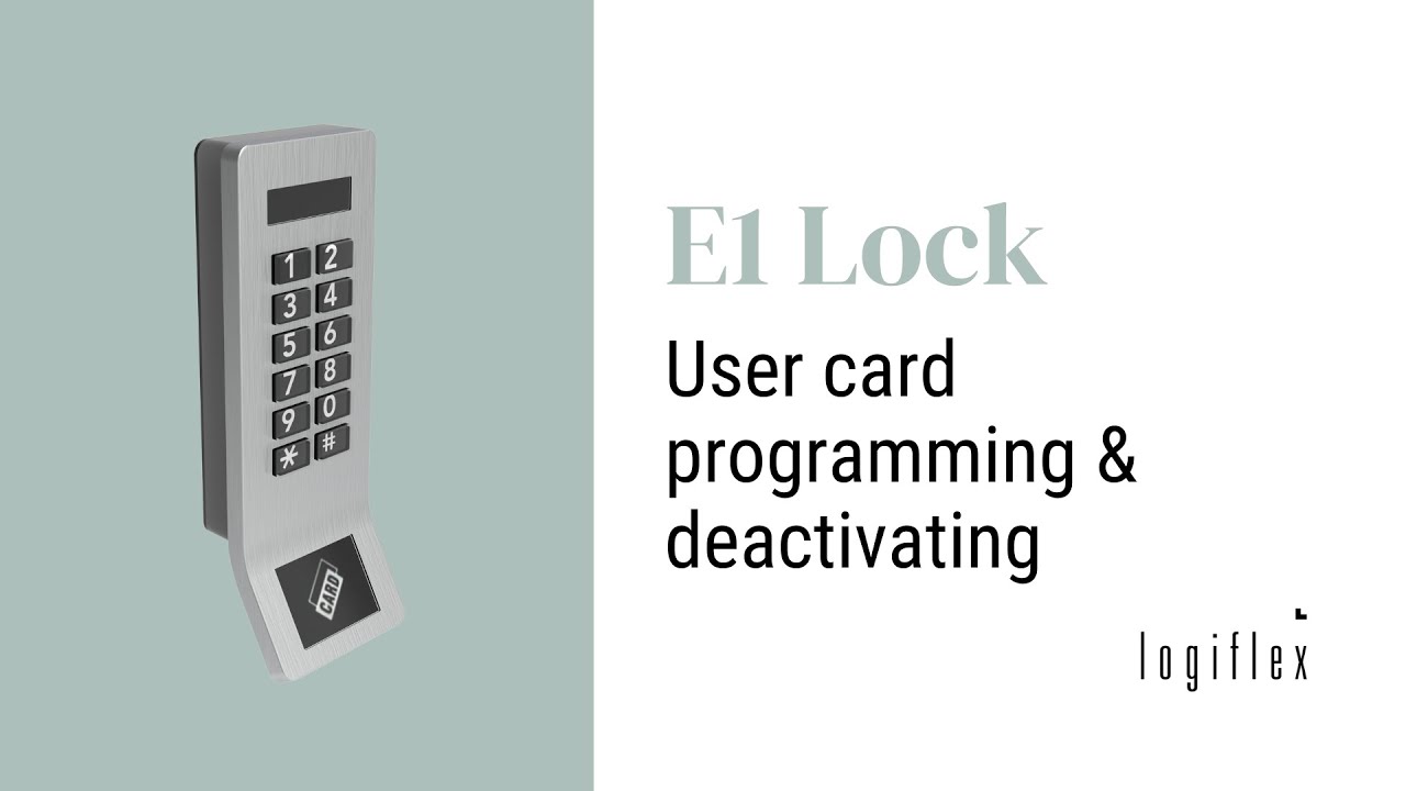 User card | E1 lock - YouTube