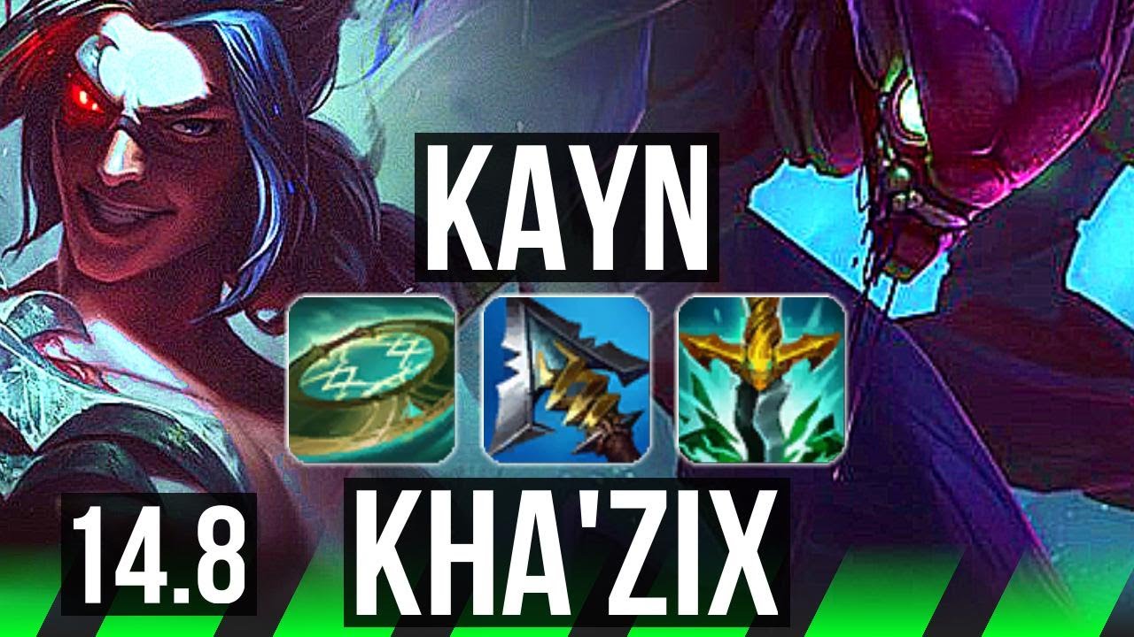 KAYN vs KHA'ZIX (JGL) | Rank 2 Kayn, 72% winrate, Rank 8, 5k comeback ...