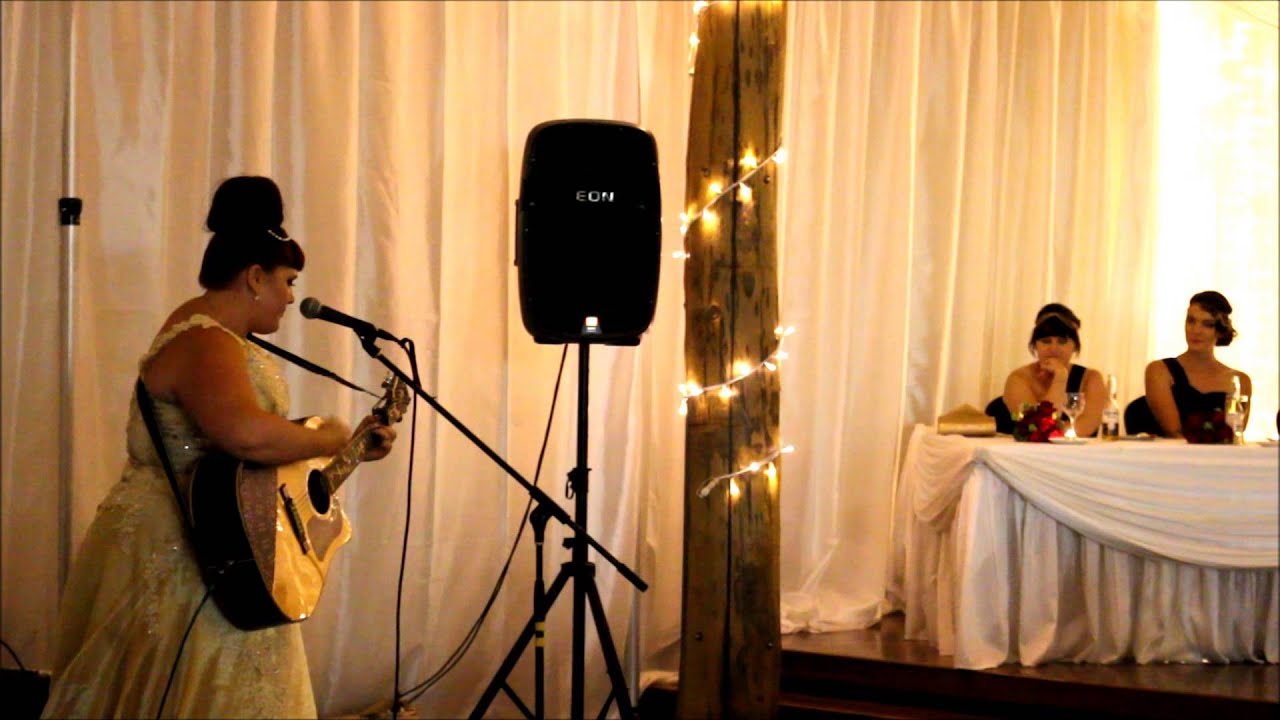 Bride singing to the Groom at their Wedding - YouTube