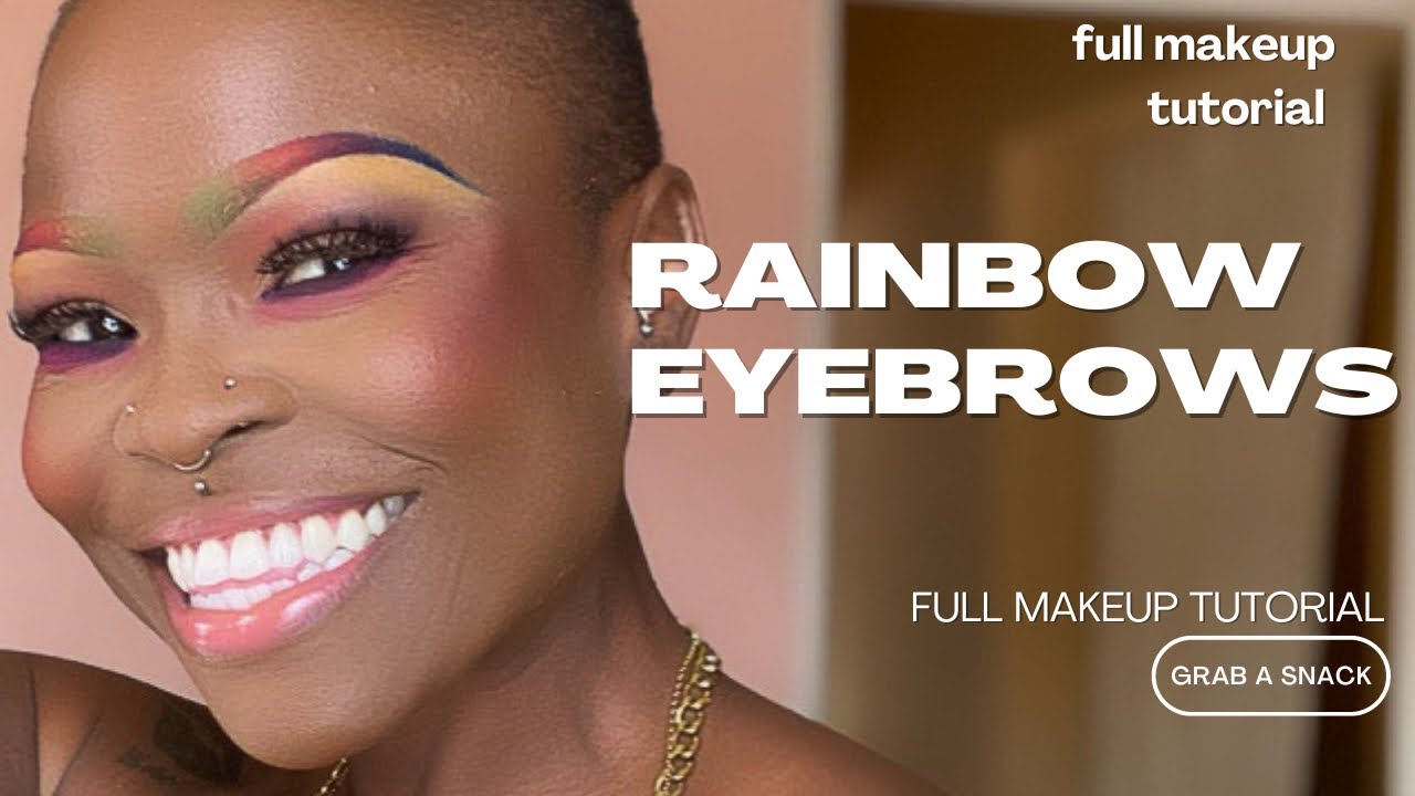 RAINBOW 🌈 EYEBROWS - YouTube