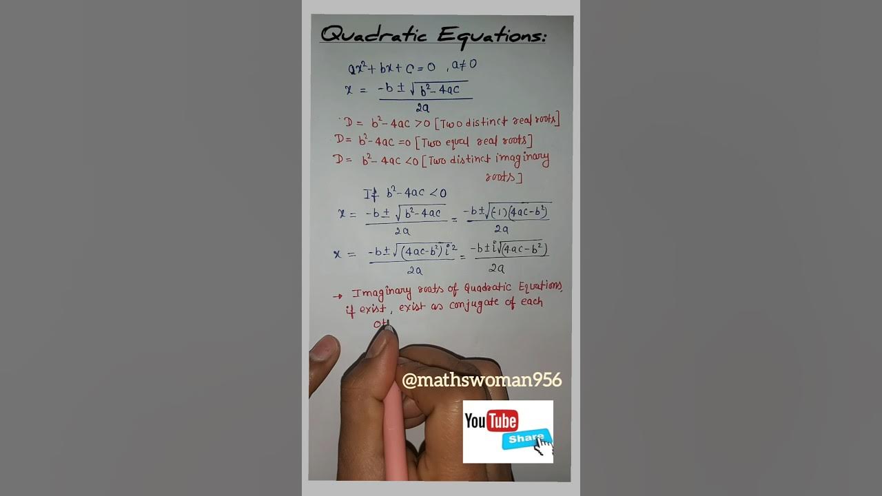 Quadratic Equations|Complex Numbers and Quadratic Equations|Class11|Chapter4|Ncert #maths #cbse ...