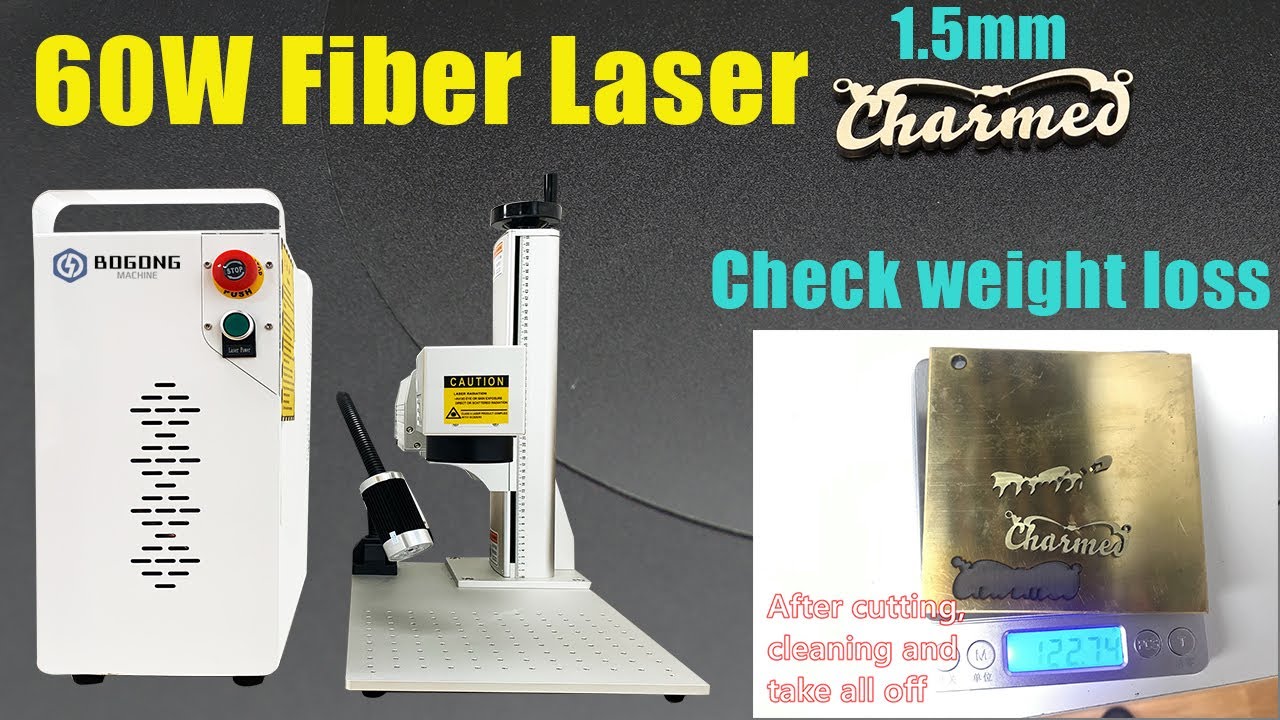 60w jewelry fiber laser for cutting gold/silver/steel name necklace ...