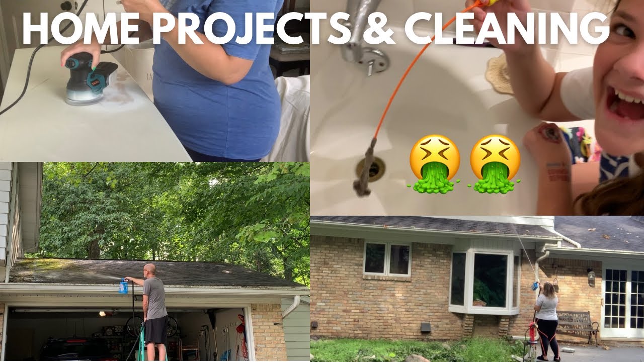 HOME PROJECTS, CLEANING & A MINI BEDROOM MAKEOVER/ Getting all the ...