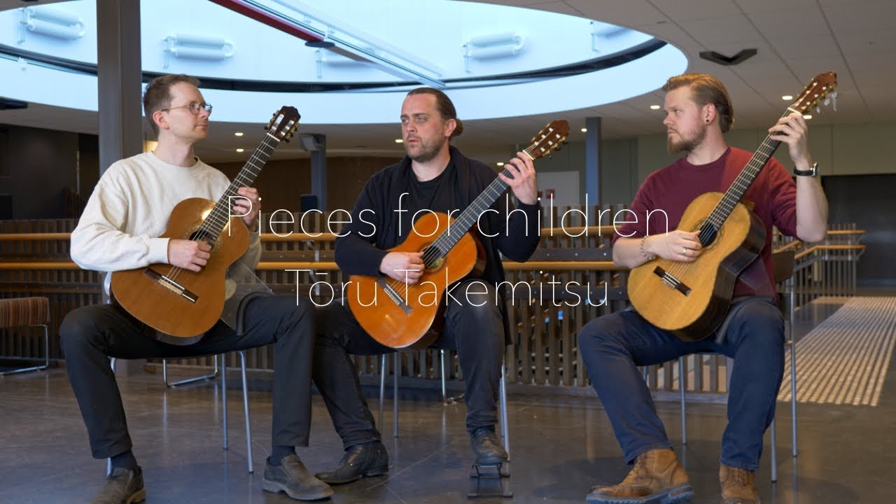 Toru Takemitsu | Pieces for children | The Union Guitar Trio - YouTube