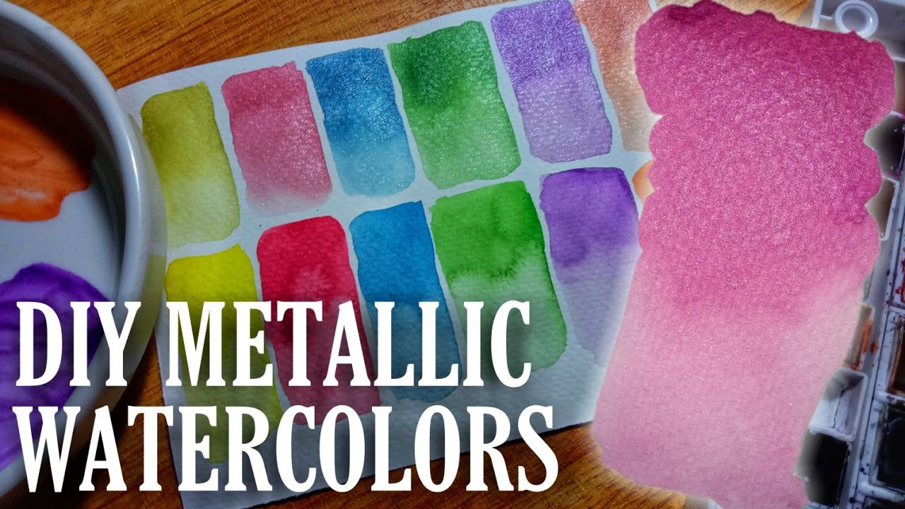 Easiest Way to Make DIY Metallic Paints | Real-time Tutorial - YouTube