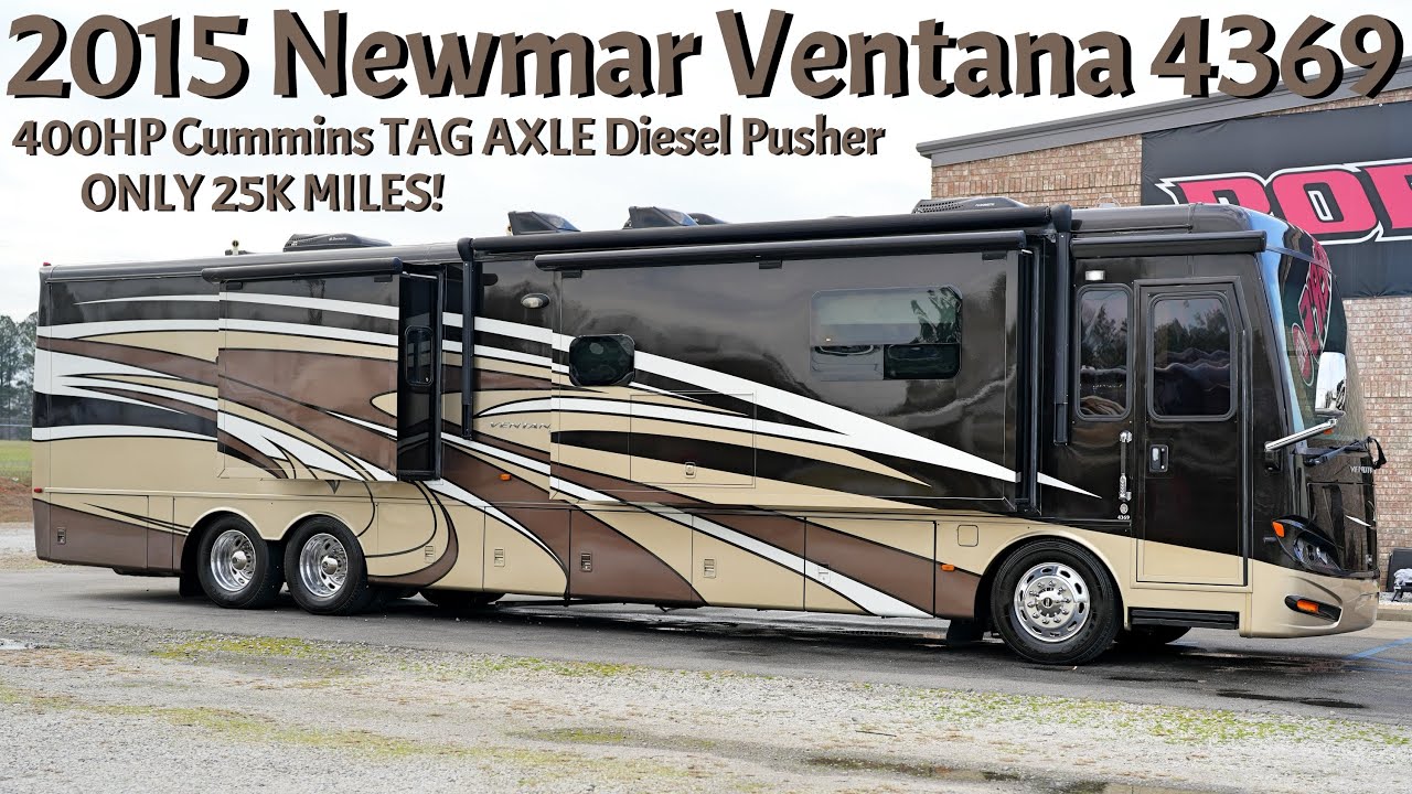 2015 Newmar Ventana 4369 TAG AXLE A Class 400HP Cummins Diesel Pusher ...