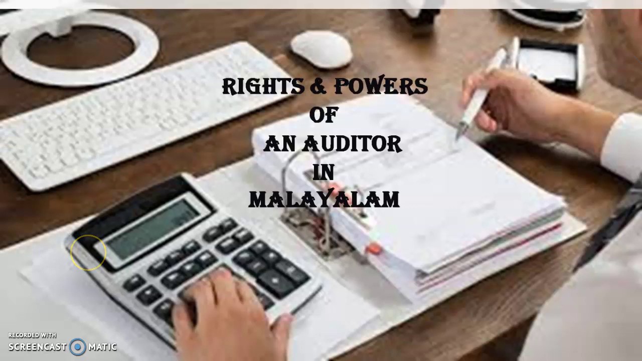Rights & Powers of an Auditor in Malayalam - YouTube