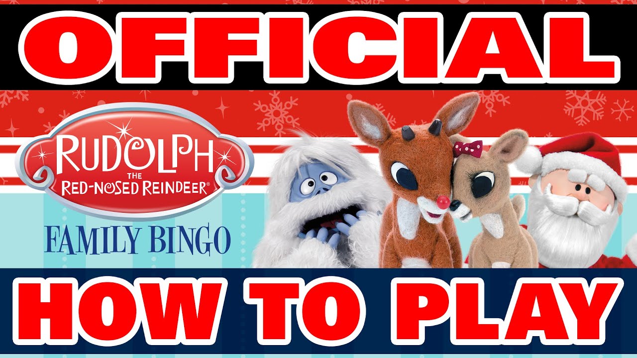 Official How to Play Rudolph the Red Nosed Reindeer Family Bingo! - YouTube