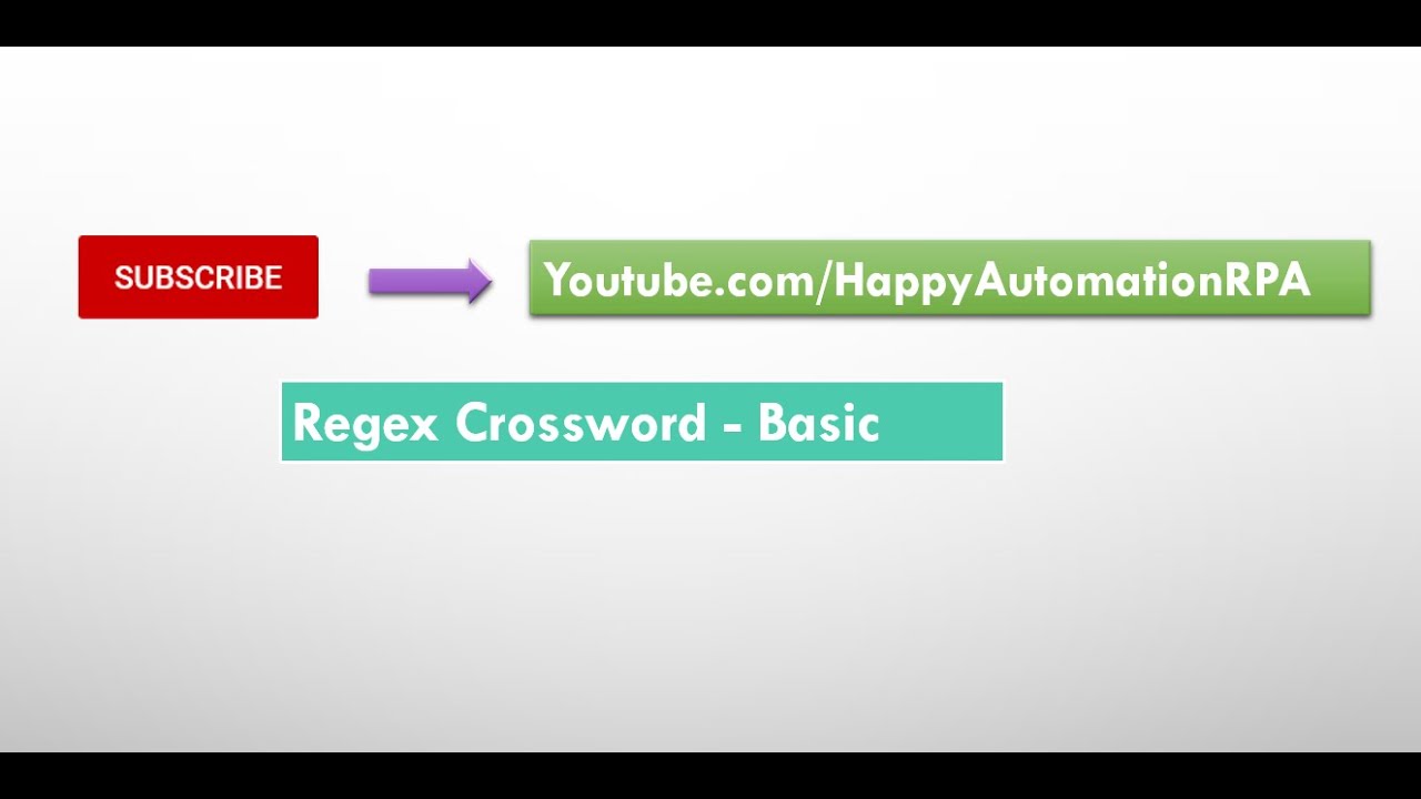 #1_RegexCrossword Beginner - YouTube