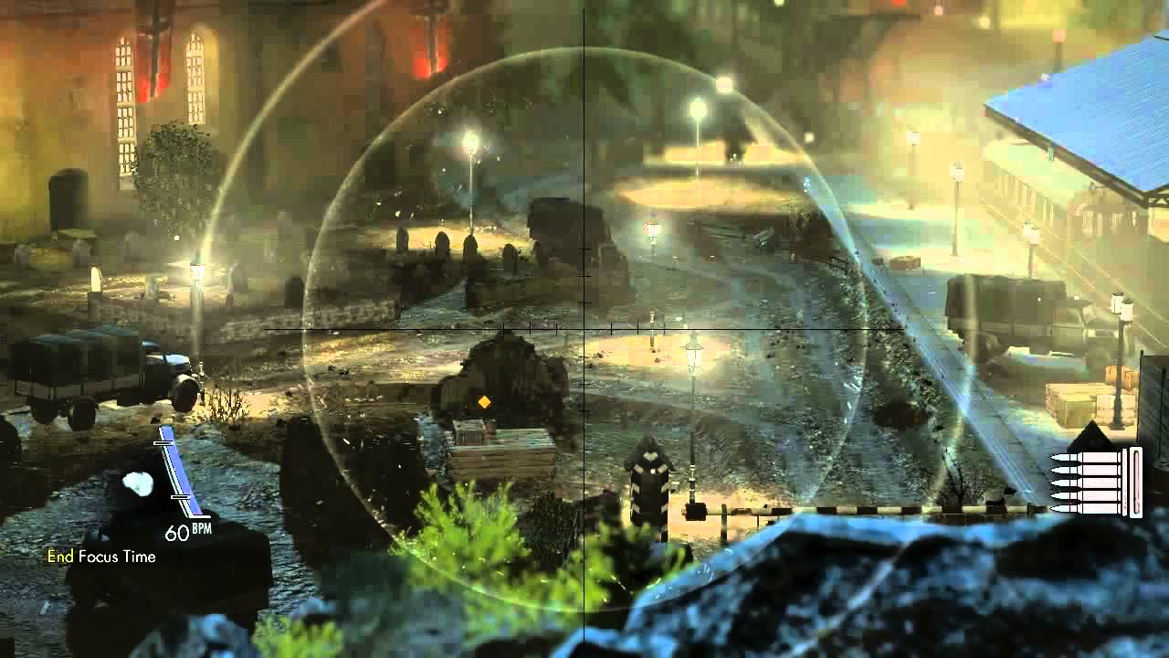 Sniper Elite v2 - Death of Adolf Hitler - Ball Shot - Mad - YouTube