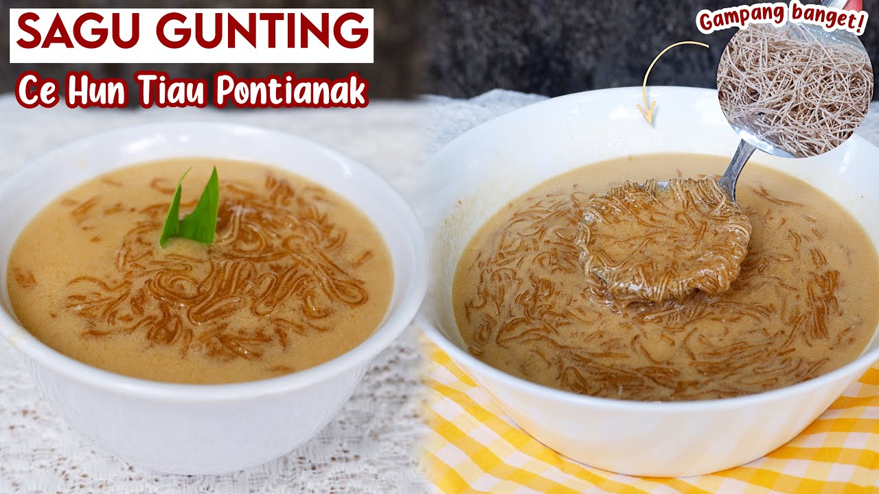 Cara masak Sagu Gunting || Ce Hun Tiau Pontianak - YouTube