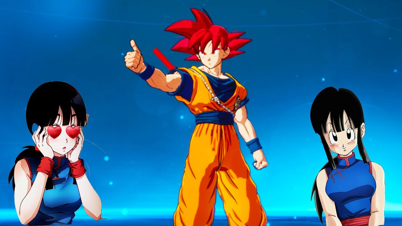 Chi-Chi Can't Get Enough From Goku Super Saiyan God! - YouTube