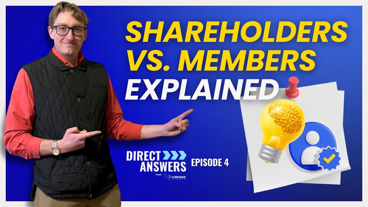 Shareholders vs. Members Explained - YouTube
