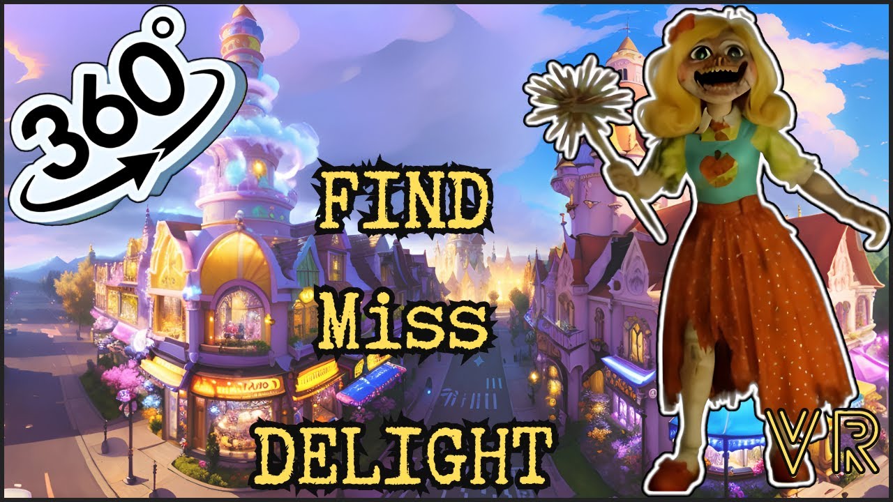 Miss Delight FINDING Poppy Playtime Chapter 3 Finding Challenge 360° VR ...