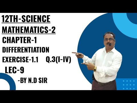 CLASS 12TH | MATHS PART-2 |CHAPTER-1|DIFFERENTIATION | LECTURE-9 | BY-N ...