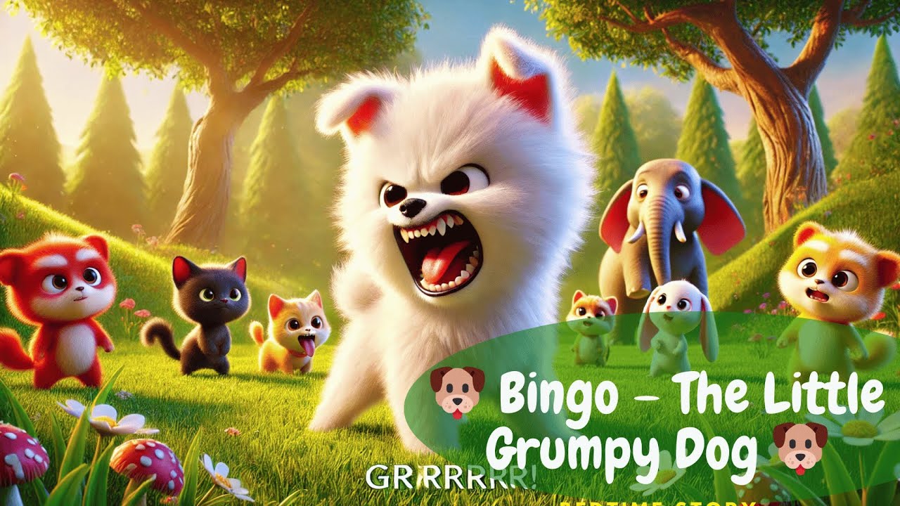 Bingo – The Little Grumpy Dog | bedtime stories for kids - YouTube