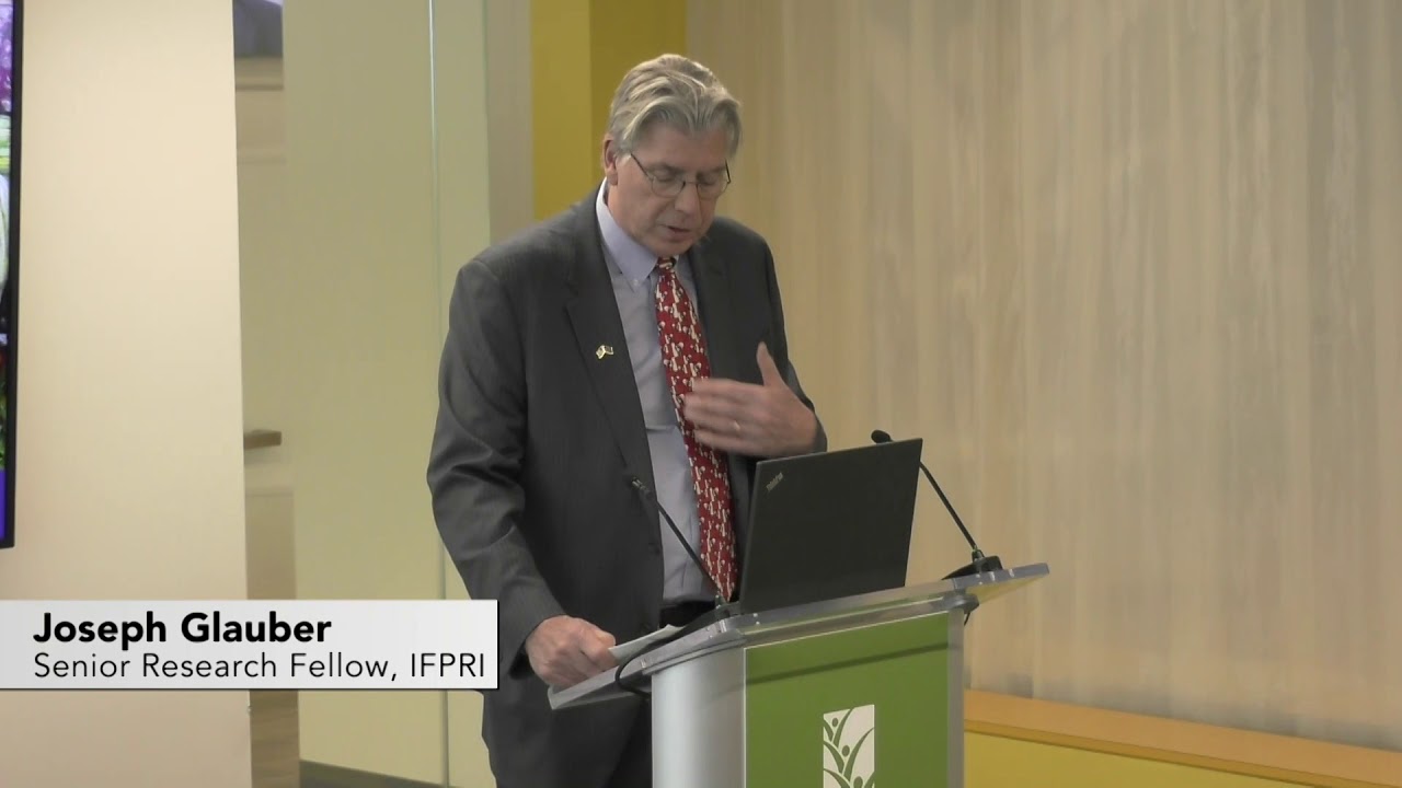 Joseph Glauber, Senior Research Fellow, IFPRI - YouTube