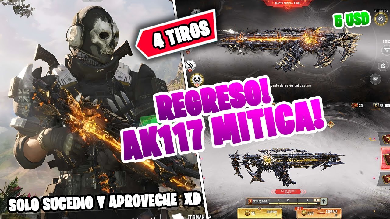 APROVECHE EL BUG!! XD NO ME LO CREO SACO LA AK117 MITICA + MEJORA AL MAXIMO COD MOBILE | Dimitry ...