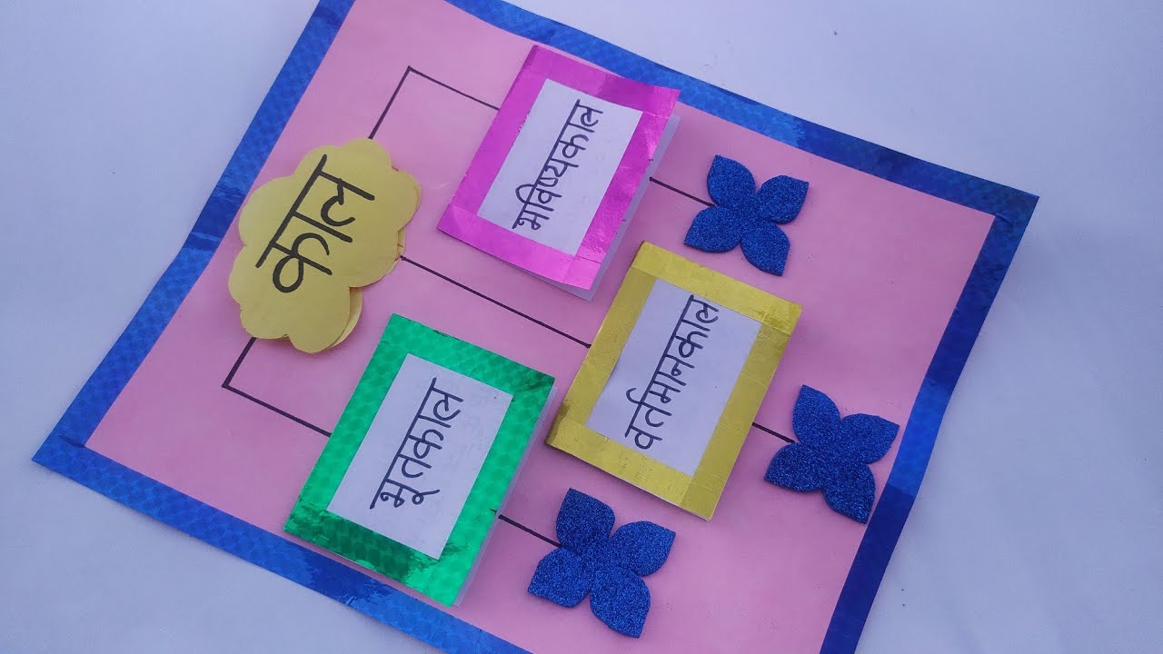 काल एवं उसके भेद प्रोजेक्ट | kaal ka chart | tlm for primary school ...