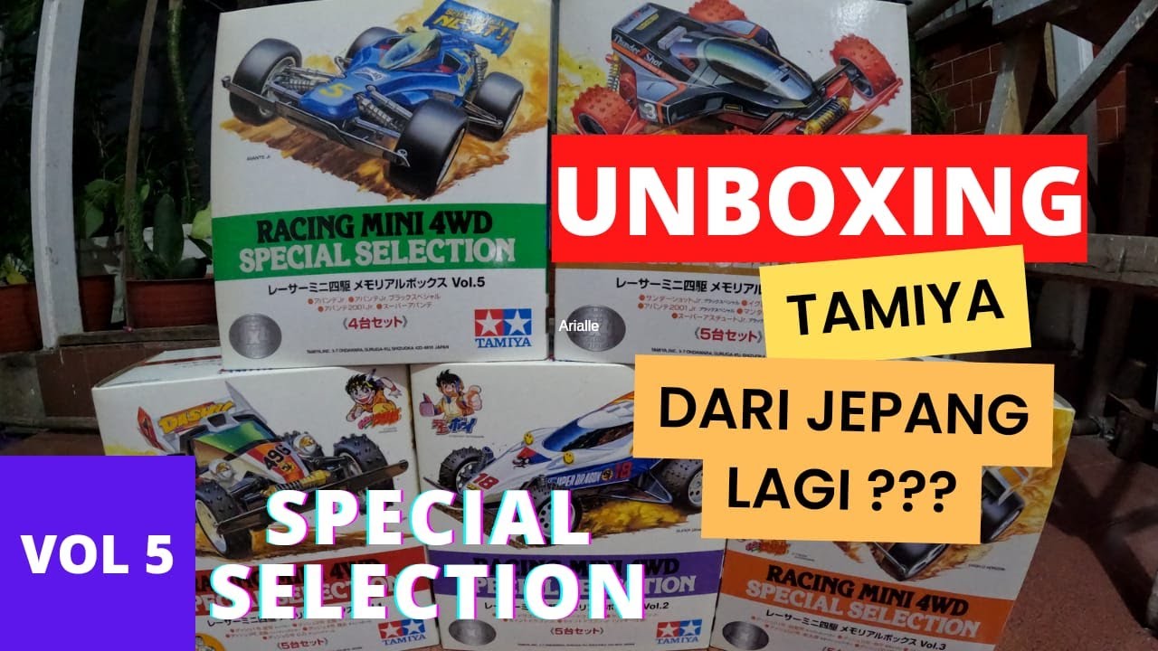 UNBOXING TAMIYA MINI 4WD SPESIAL SELECTION LENGKAP DARI JEPANG PART 5 ...