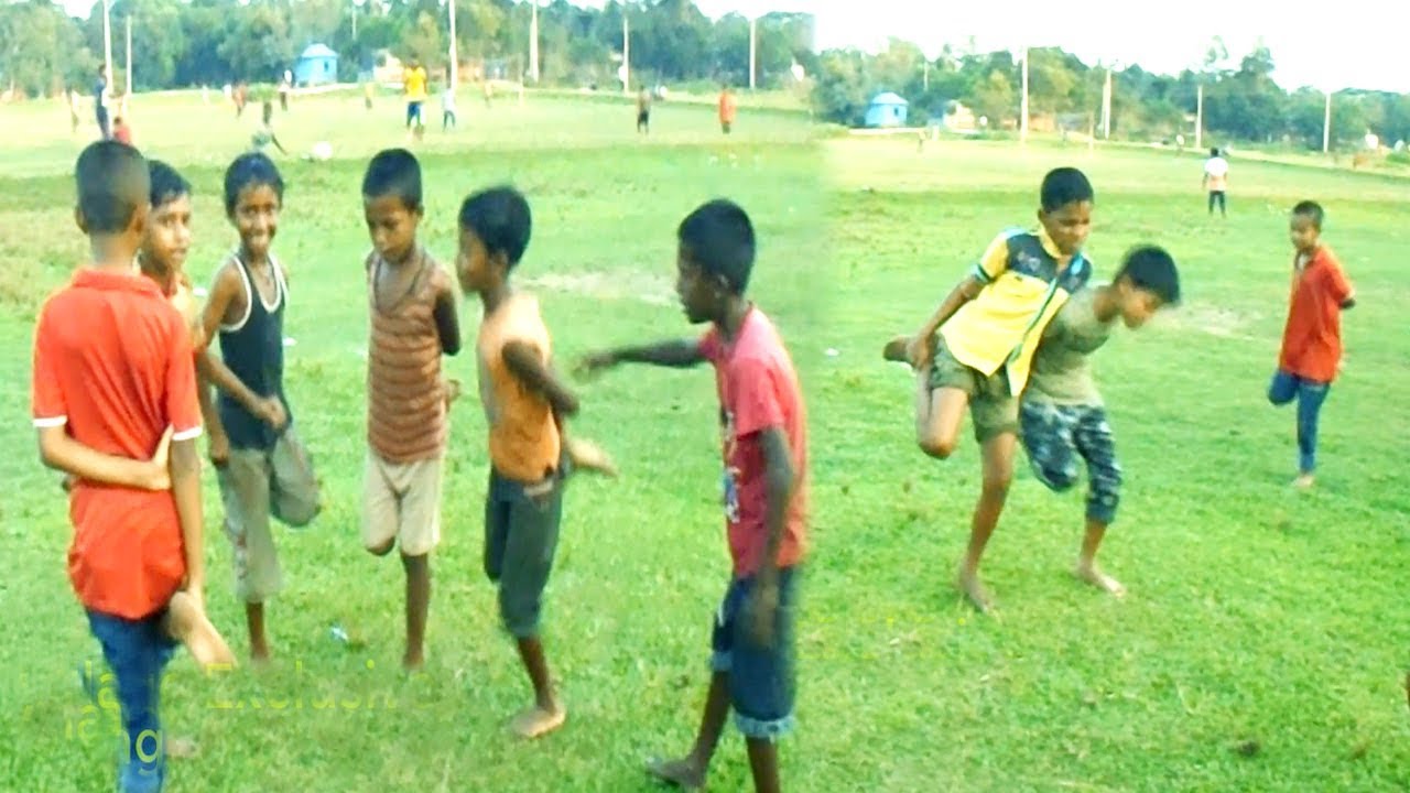 Kids Cockfight Game on Village || Village Children LifeStyle ...