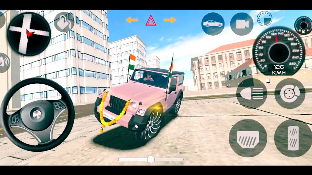 Thar Mahindra Game 2024💥#gaming Indian Car Simulator 3D 🤣 Best Car ...