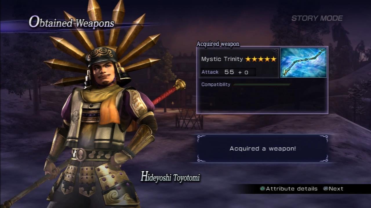 Warriors Orochi 3 Ultimate - Hideyoshi Toyotomi Mystic Weapon Guide ...