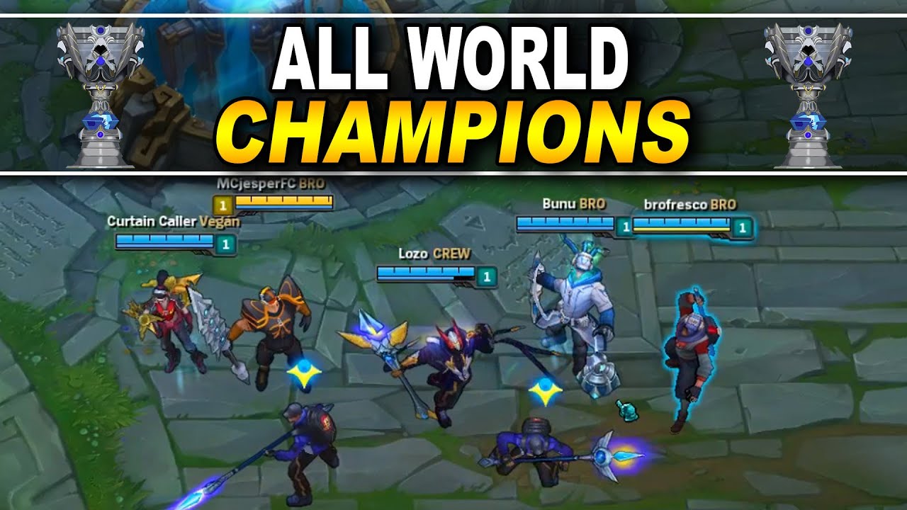 EVERY WORLD CHAMPION SKIN TEAM | League of Legends - YouTube