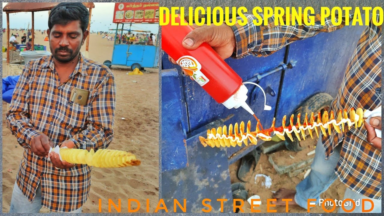 Delicious Spring potato l Spring potato at Marina Beach | Amazing ...