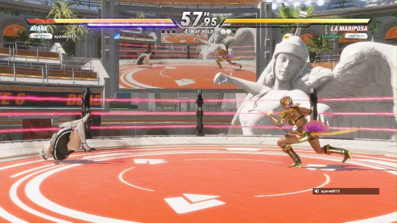 Dead or Alive6 - La Mariposa/Lisa Vs 大八 - YouTube