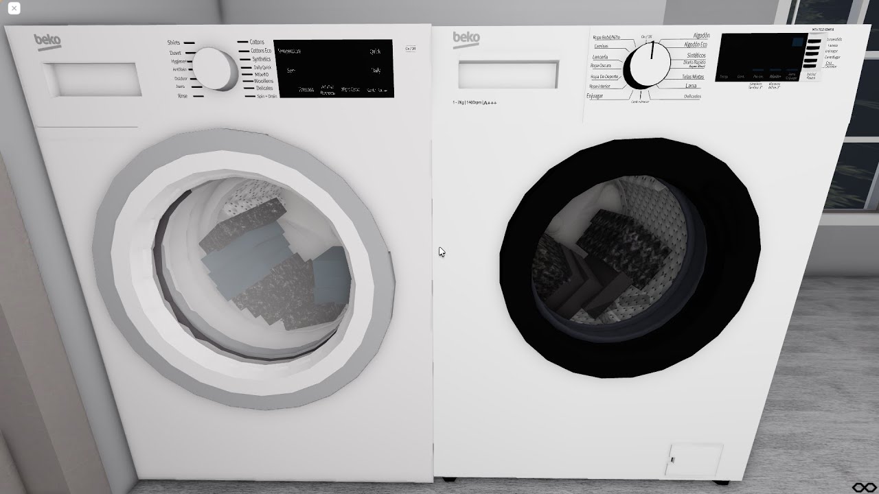 Roblox: Beko WTA 7612 XSWR B vs Beko XWUE 8736 CSWX0CST Wash Race ...