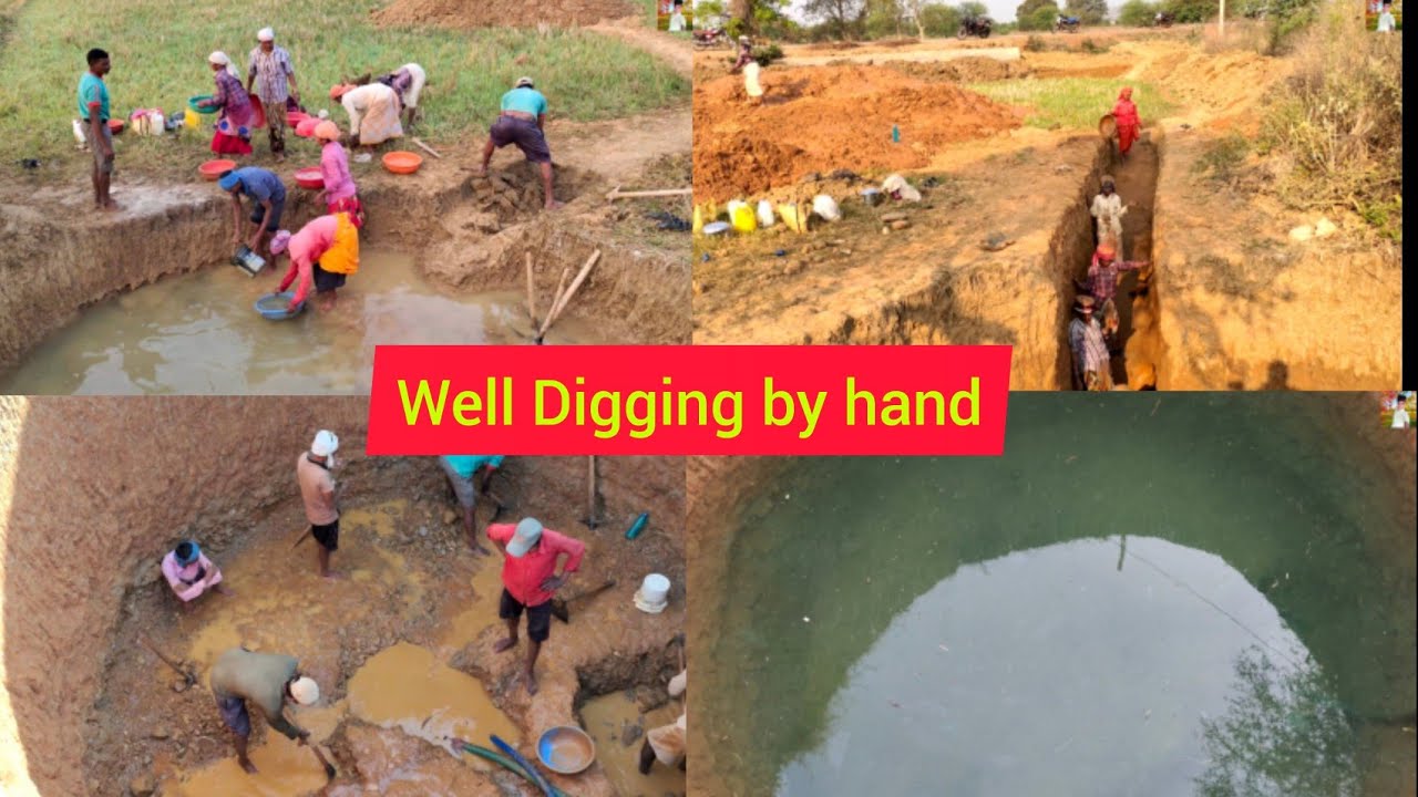 Amazing well digging by hand || Incredible full water in 7 feet || Step ...