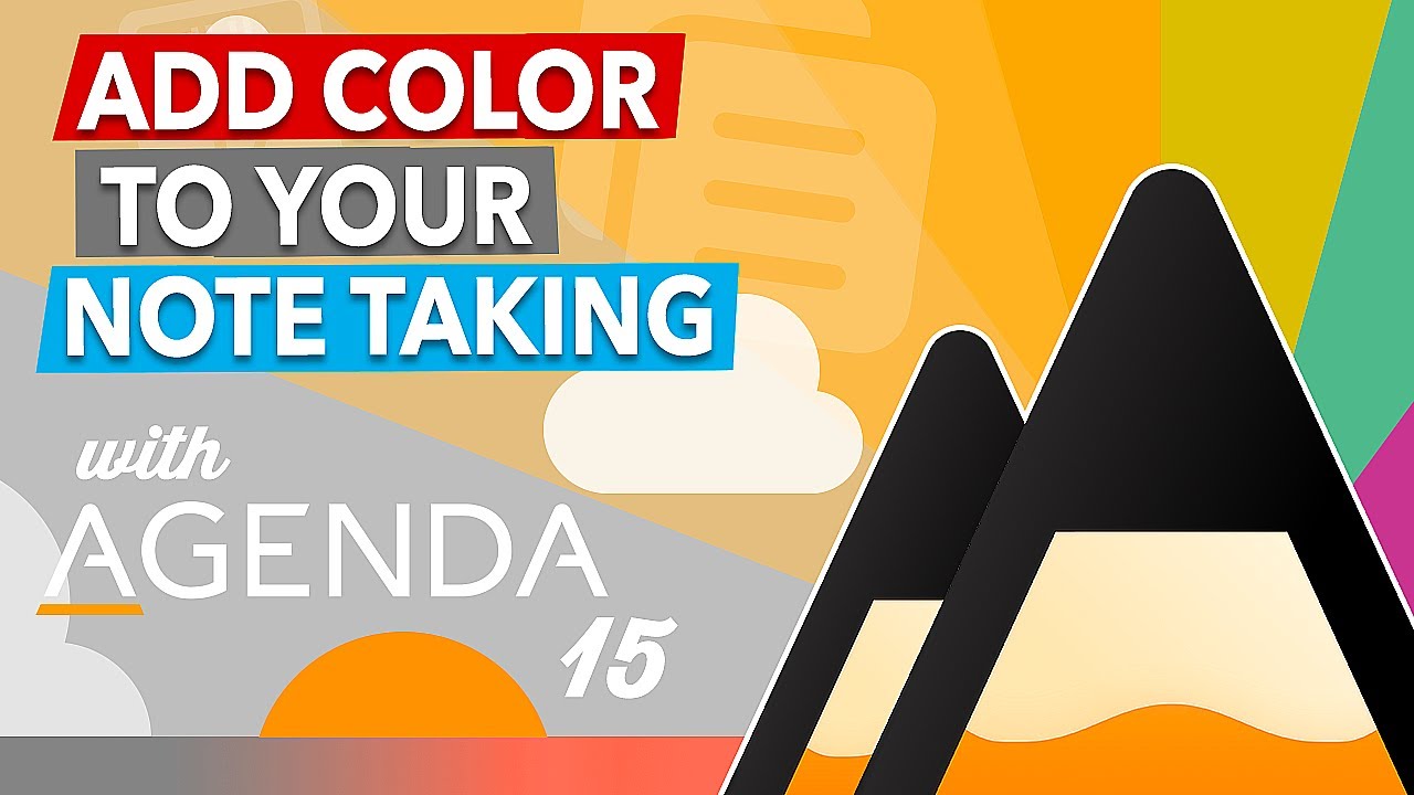 Add COLOR to your NOTE-TAKING with Agenda 15 - YouTube
