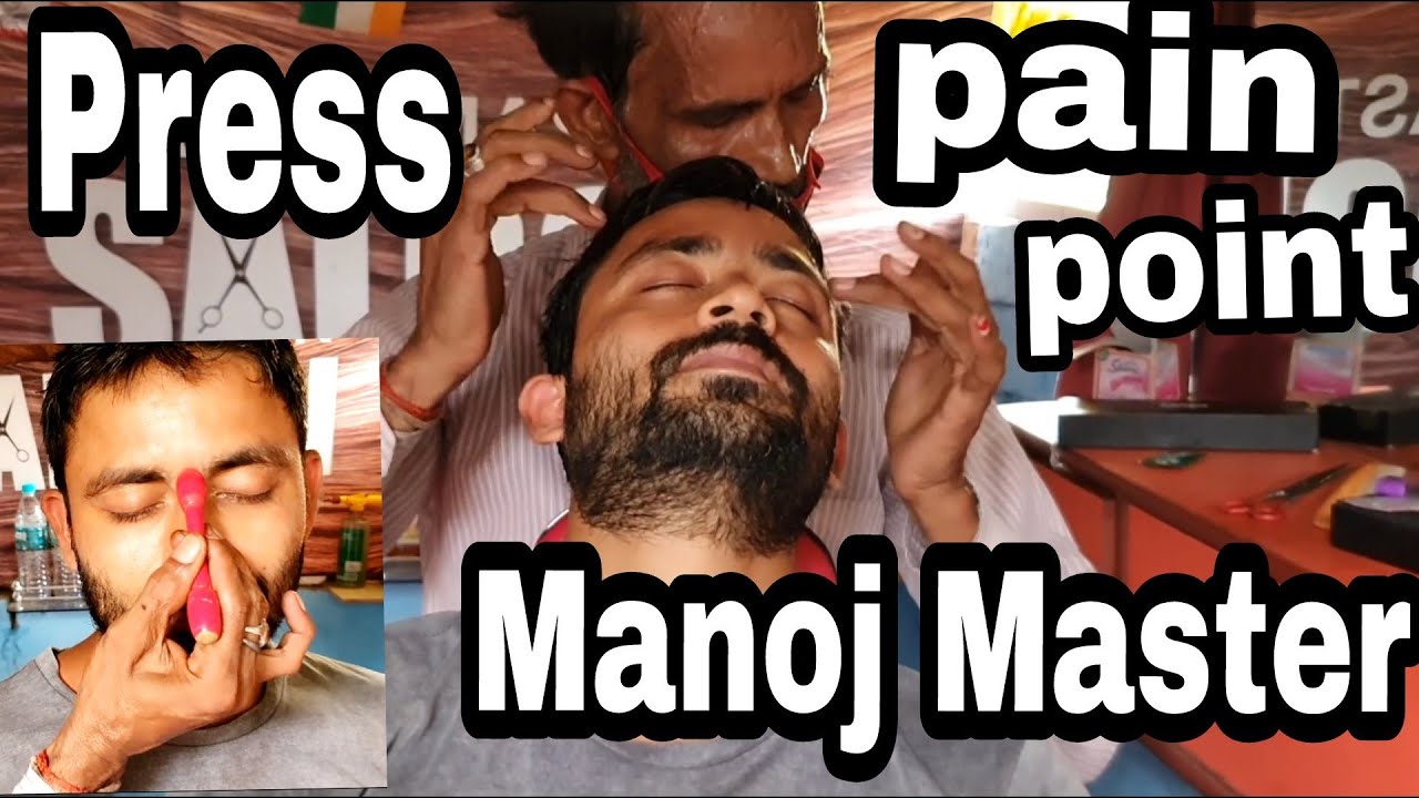 Manoj Master Head massage💈back body massage with tapping sound💈asmr ...