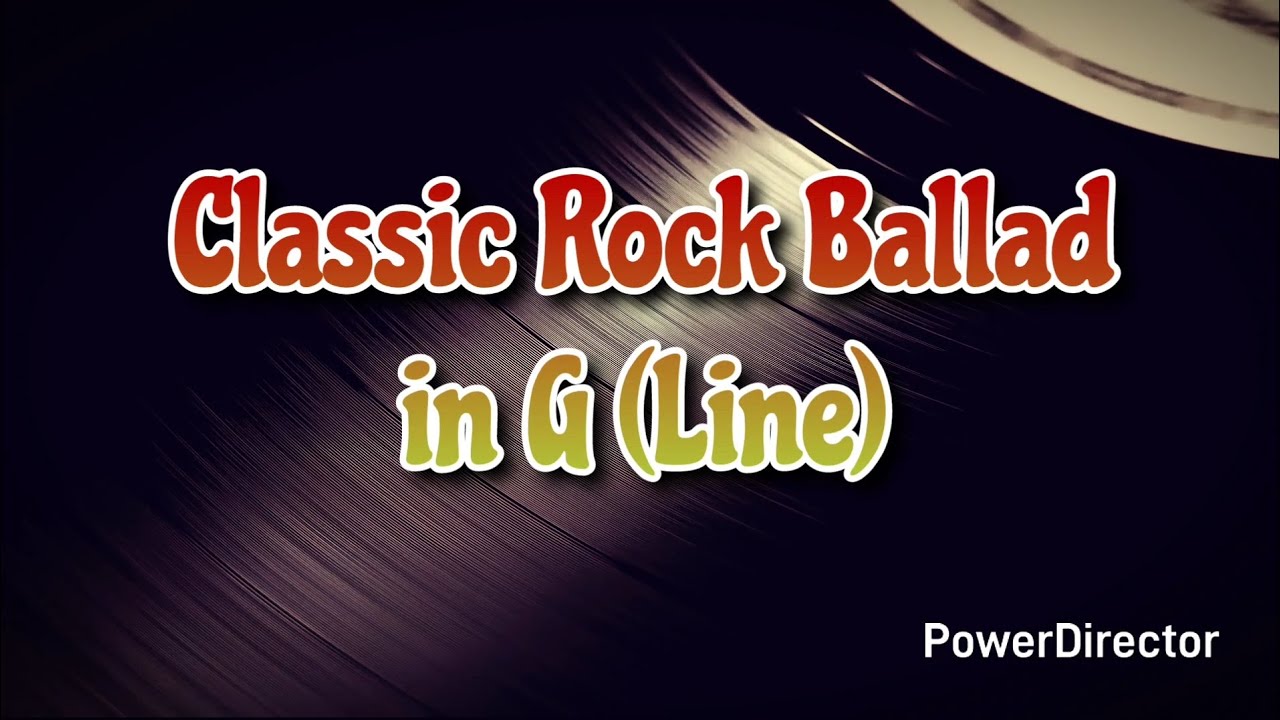 Diego Instrumental 342 (H 810) Classic Rock Ballad in G (Line) - YouTube