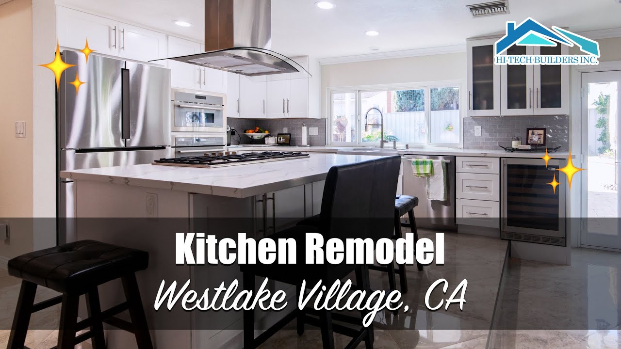 Edna's Beautiful Modern White Kitchen in Westlake Village, CA l Video ...