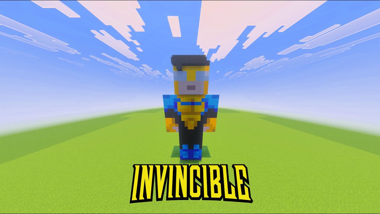 How to Build Mark Grayson From Invincible | Minecraft Statue Tutorial ...