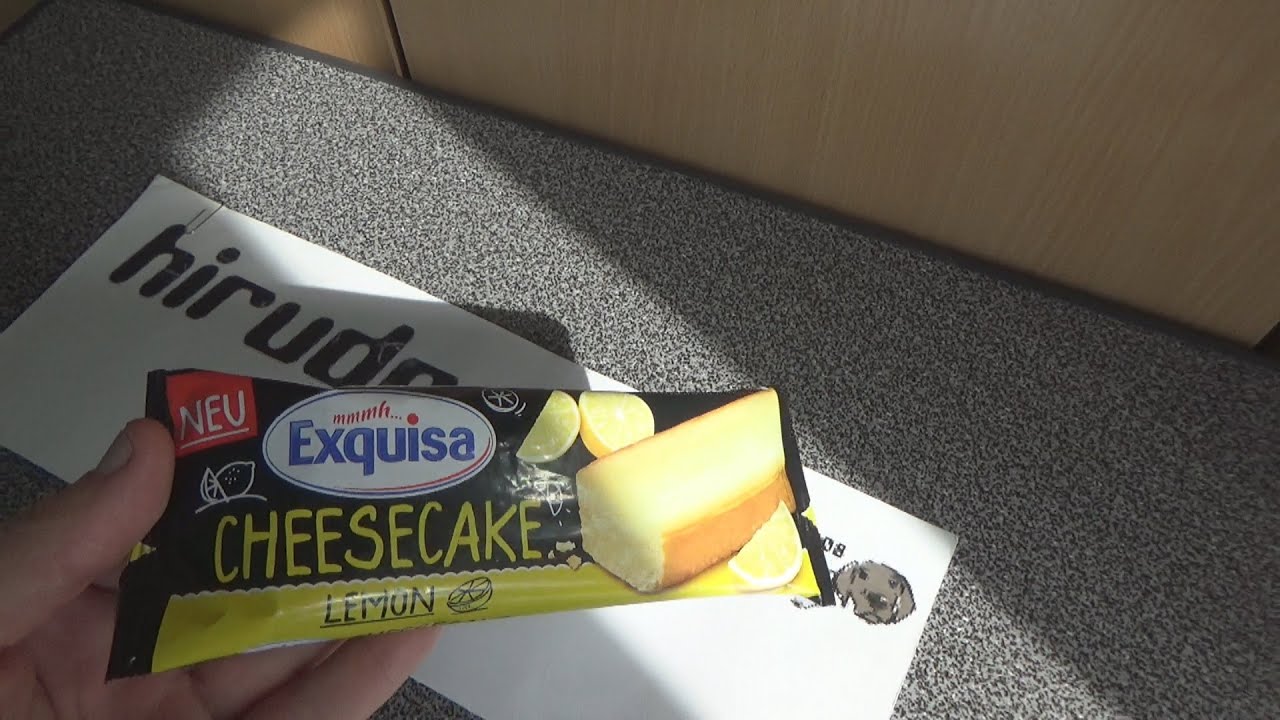 Exquisa Cheesecake Lemon 70 g Unboxing and Test - YouTube