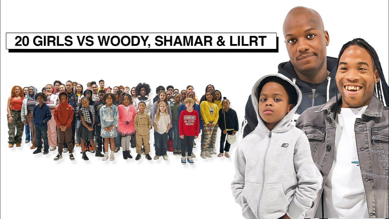 20 GIRLS VS 3 COMEDIANS: LILWOODY, RT & SHAMAR - YouTube