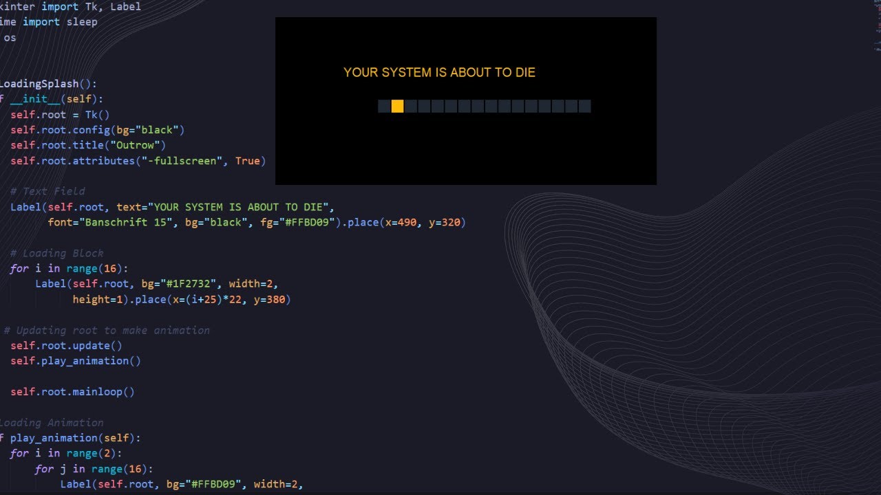 windows shutdown outro in python - YouTube