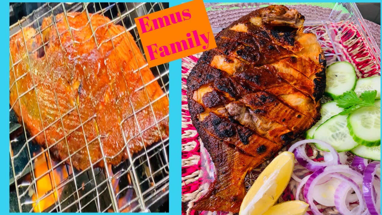 How to make a restaurant style BBQ pomfret fish. রেস্টুরেন্টের স্বাদে ...
