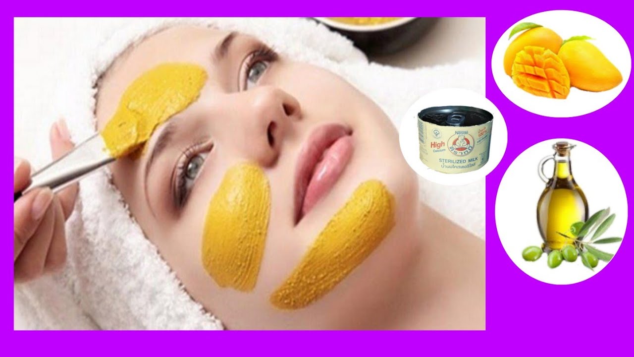 Mango recipe for glowing skin/diy natural skin care recipes. - YouTube